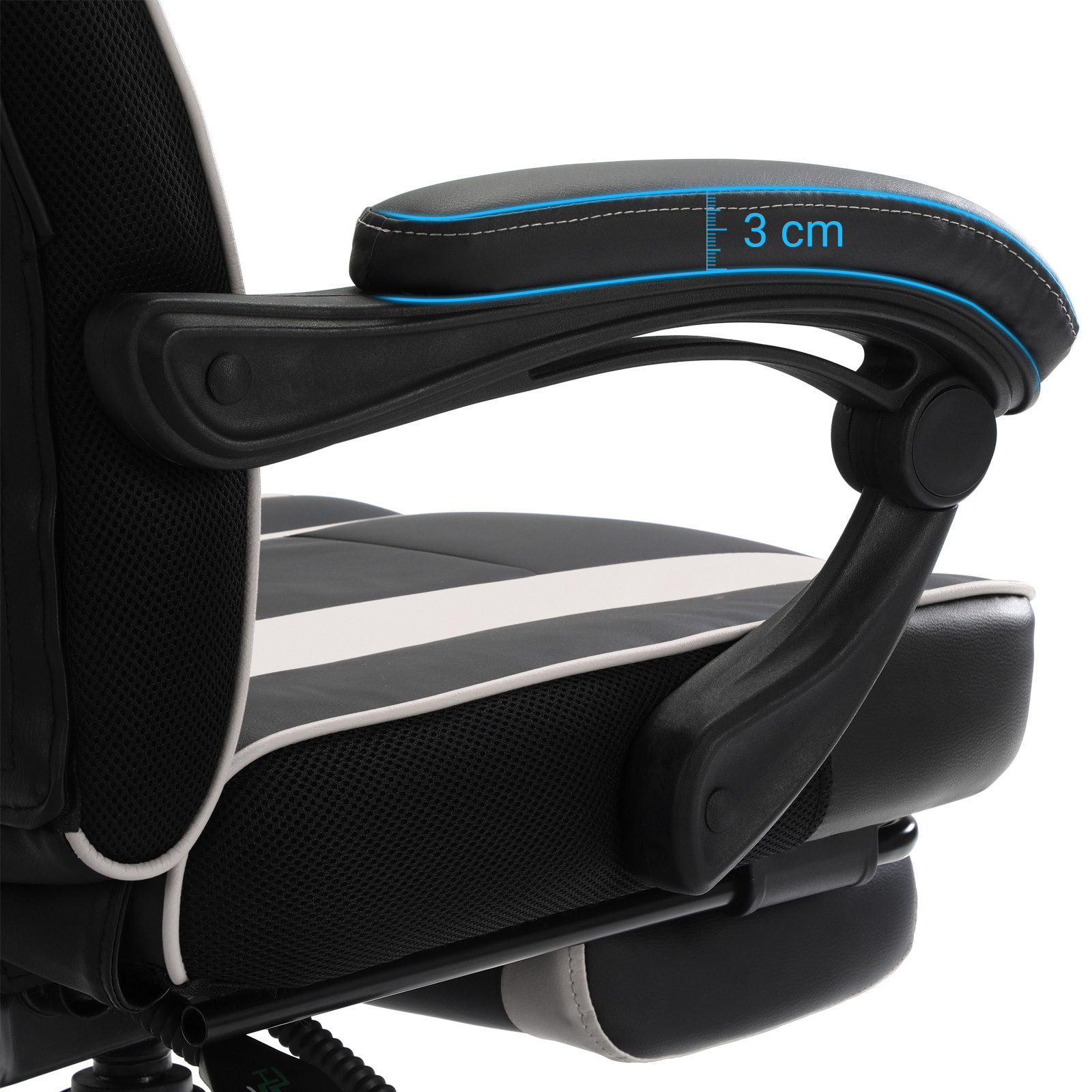 SONGMICS Sedia da Ufficio, Poltrona Racing Ergonomica, con Poggiapiedi ... SONGMICS Sedia da Ufficio, Poltrona Racing Ergonomica, con Poggiapiedi ...
